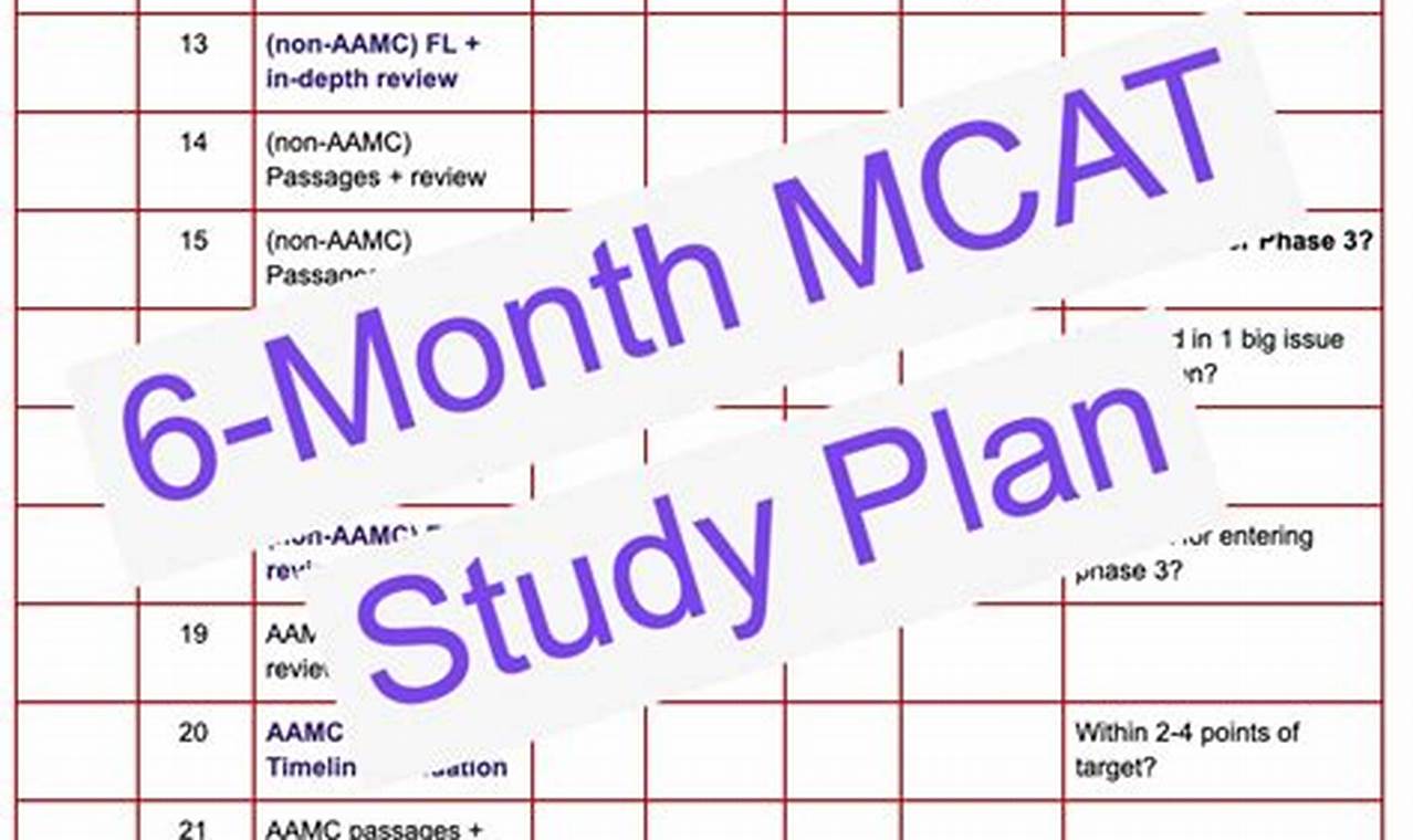 Your Ultimate MCAT 6-Month Study Plan Guide