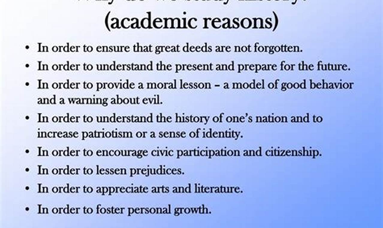 Why Study History? 10 Reasons History Matters Today