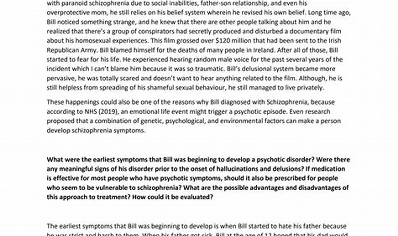 The Case: Schizophrenia & Abnormal Psychology Study Guide