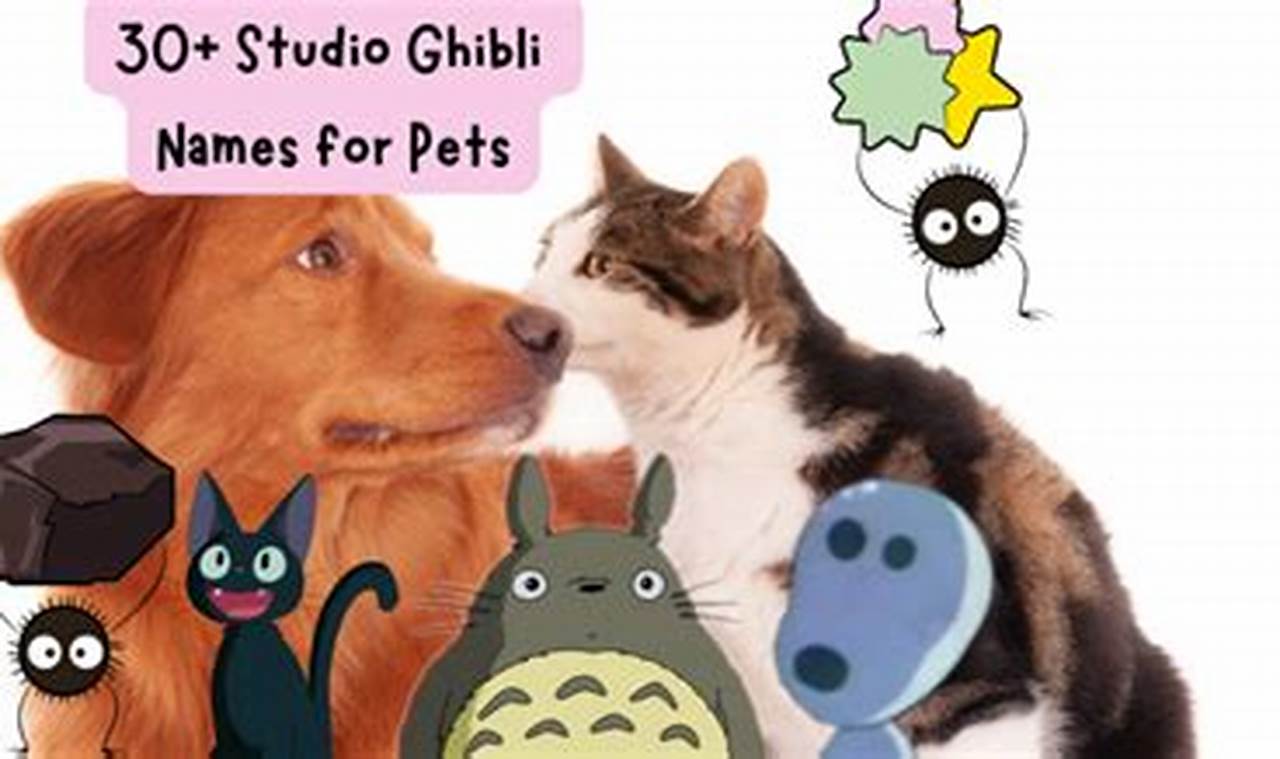 Ghibli Magic: Studio Ghibli Pet Names & Ideas