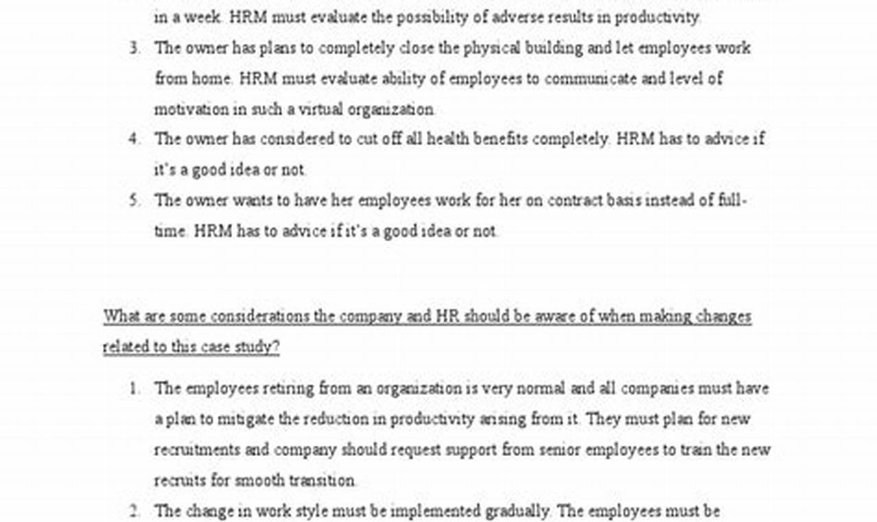 Real-World HRM Case Study Examples & Solutions