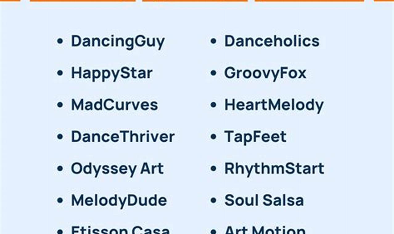 Creative Dance Studio Name Ideas + Generator
