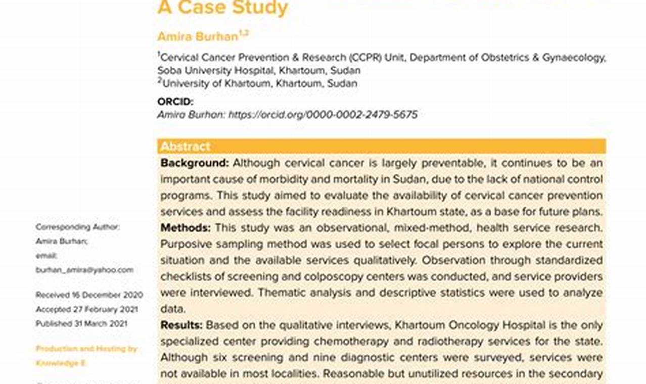 Real-World: Case Study Cervical Cancer Insights + Tips